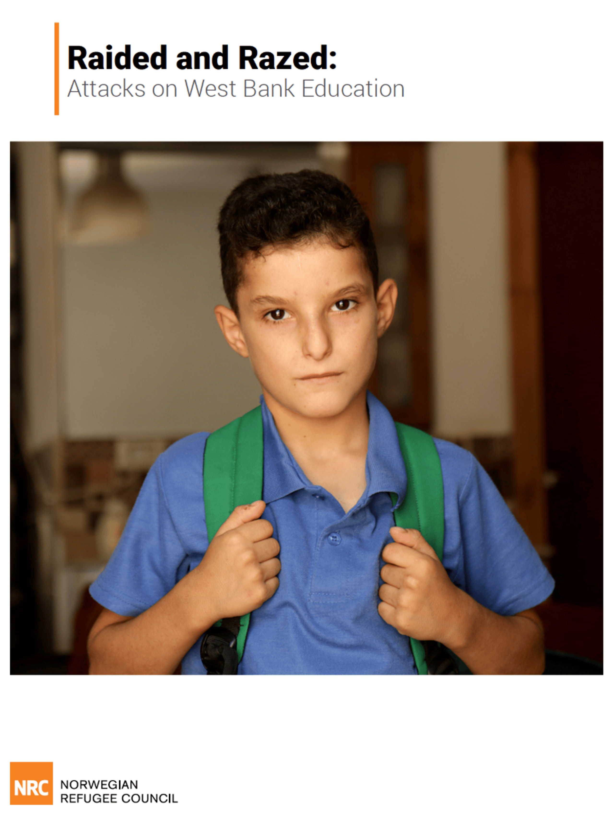 Raided and Razed: Attacks on West Bank Education | NRC