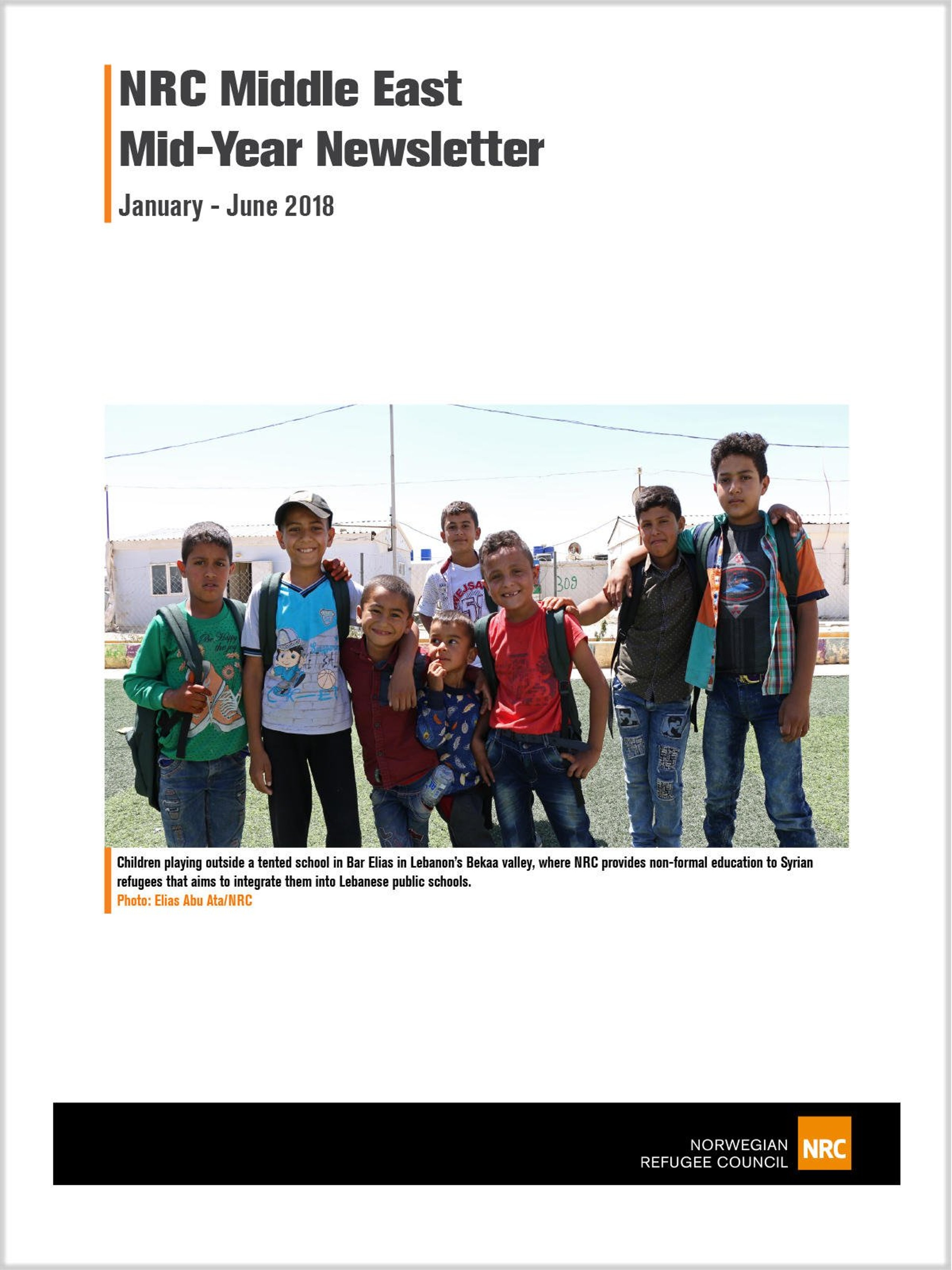 NRC Middle East Quarterly Newsletter | NRC