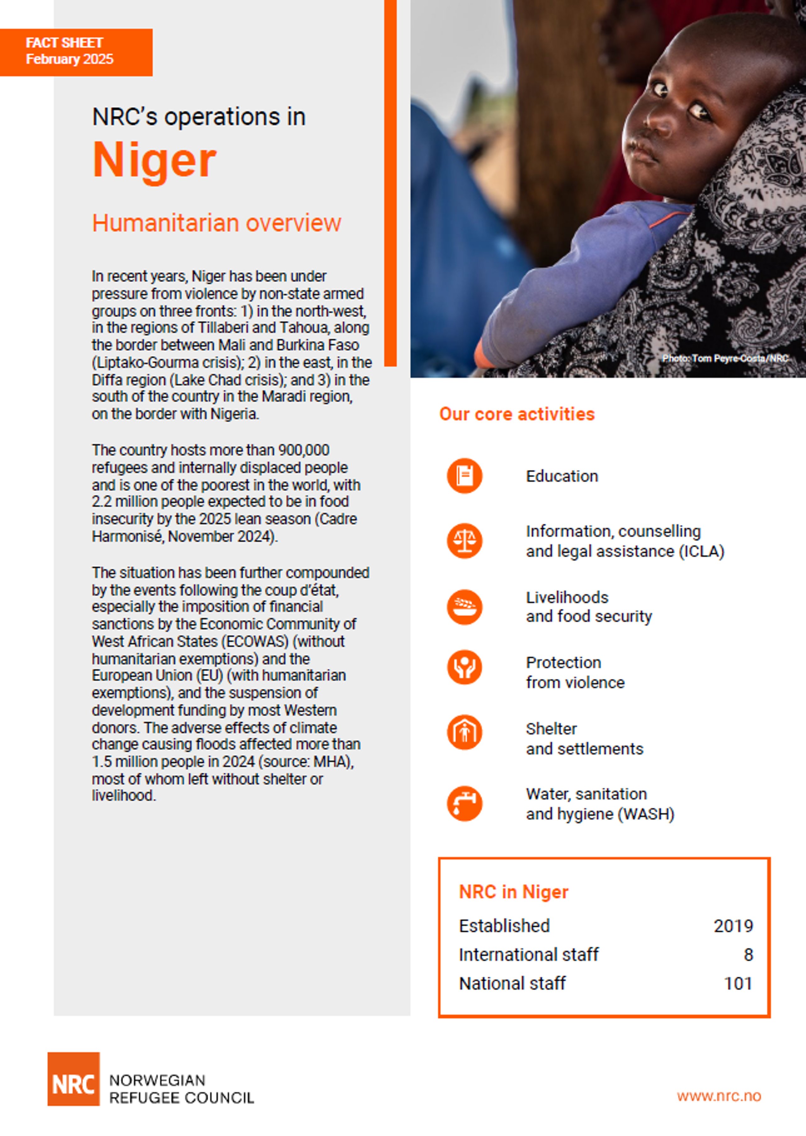 NRC Niger | Fact sheet | NRC