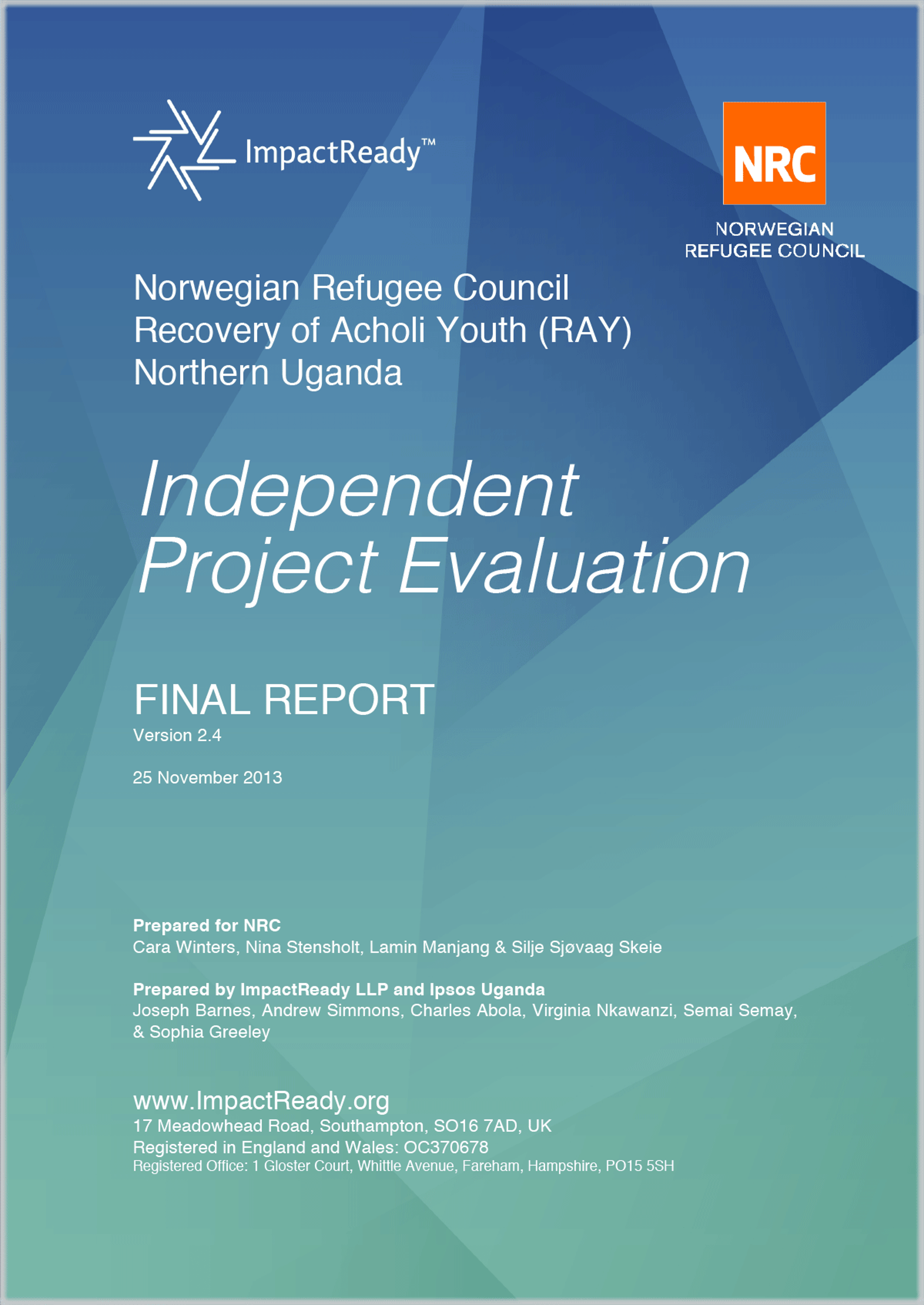 Uganda - Recovery of Acholi Youth (RAY) | NRC