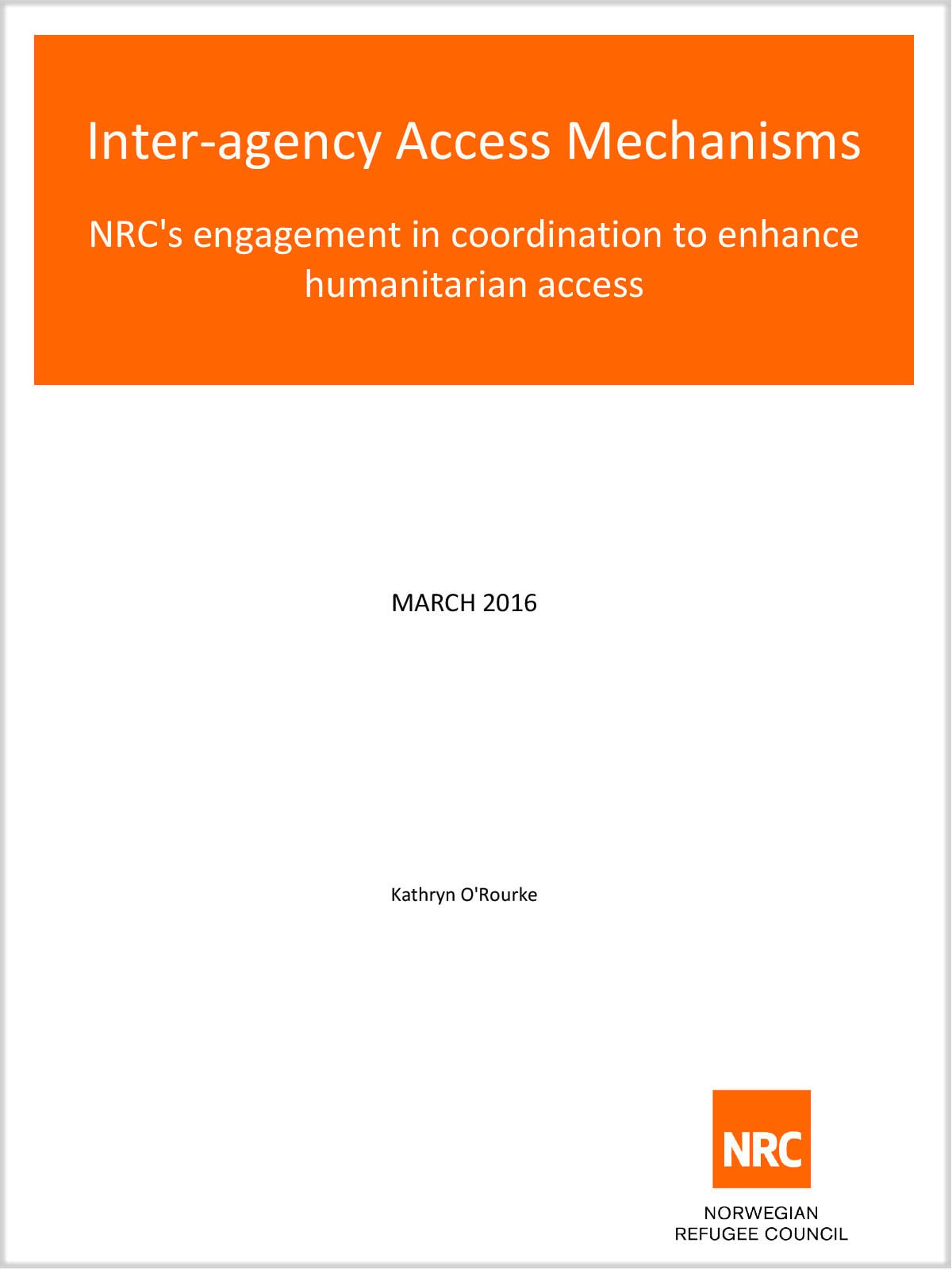 Inter-agency Access Mechanisms | NRC