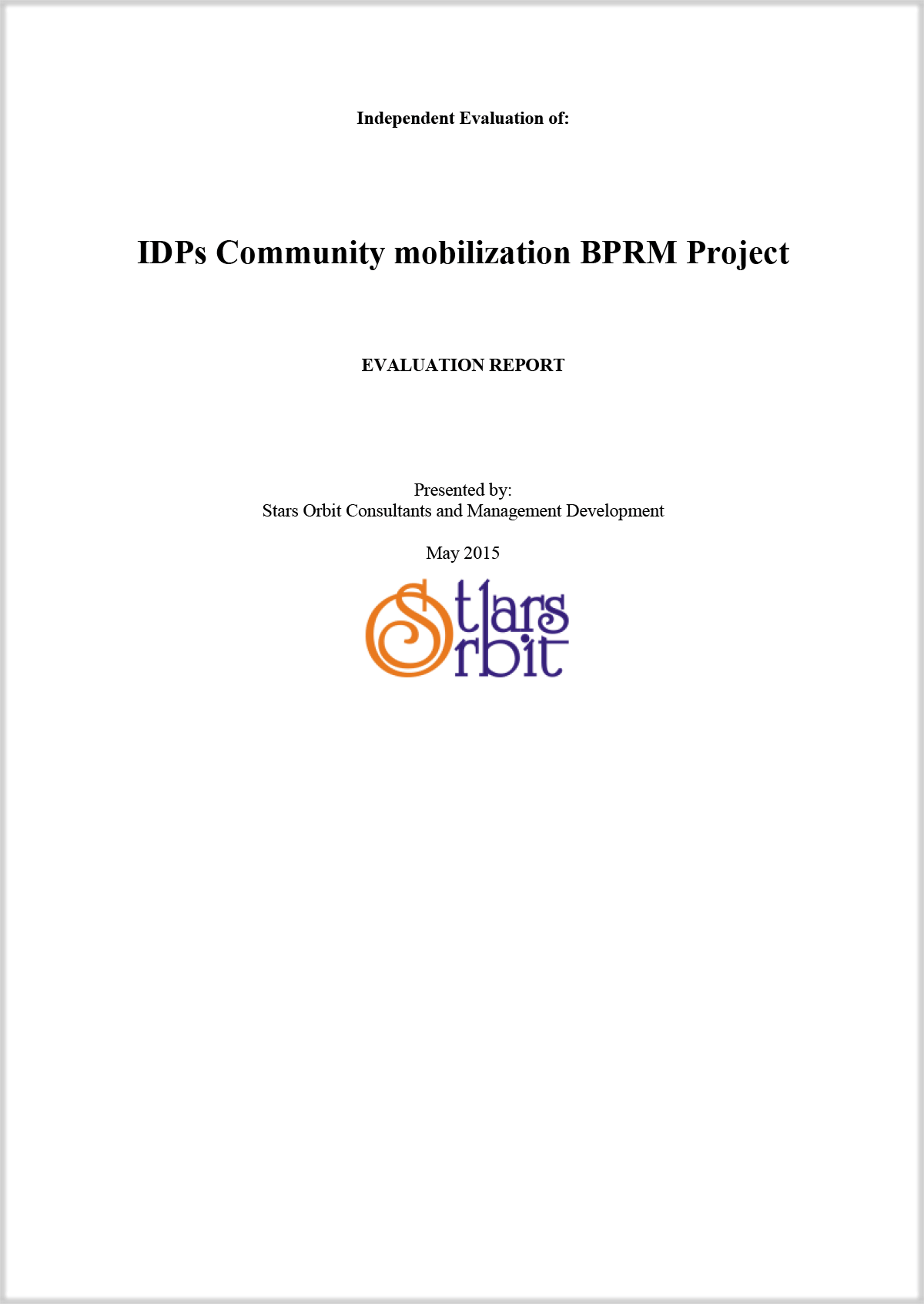 Internally displaced peoples community mobilisation BPRM project | NRC
