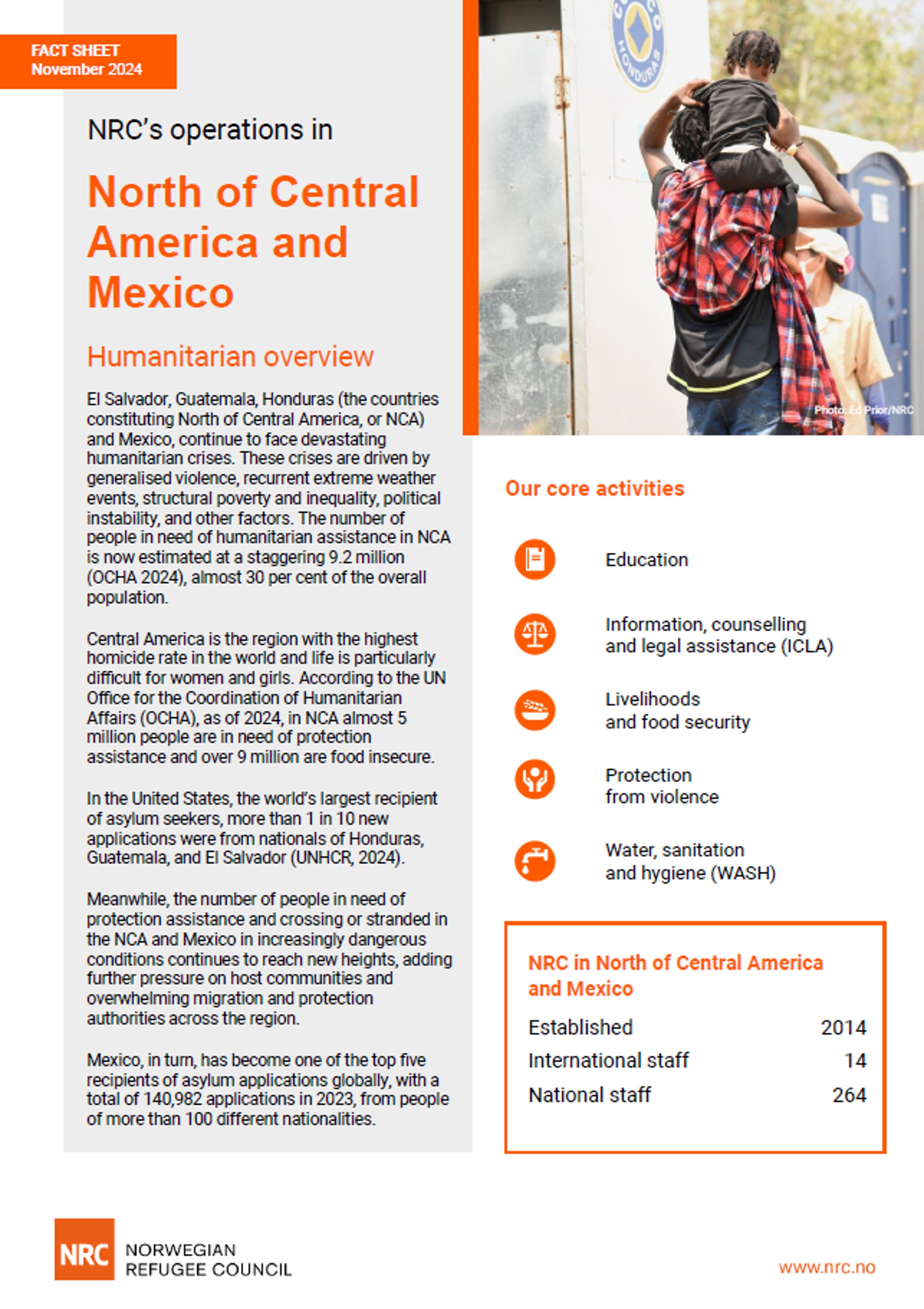 NRC North of Central America and Mexico | Fact sheet | NRC